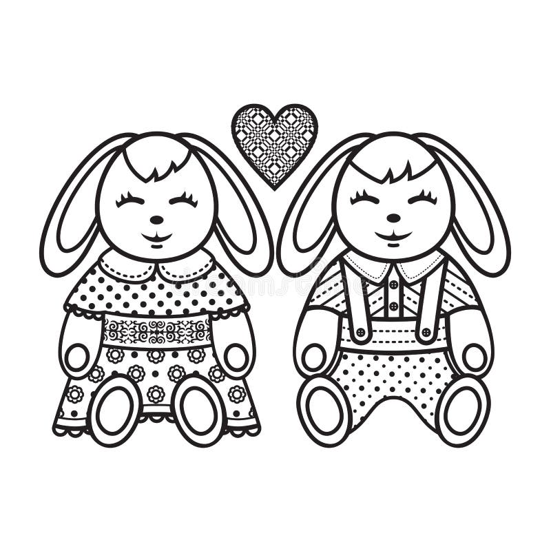Bunny Duo Stock Illustrations – 18 Bunny Duo Stock Illustrations ...