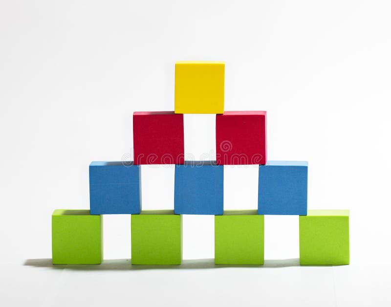 Children`s Toy Cubes, Tower Brick Stock Image - Image of architecture ...