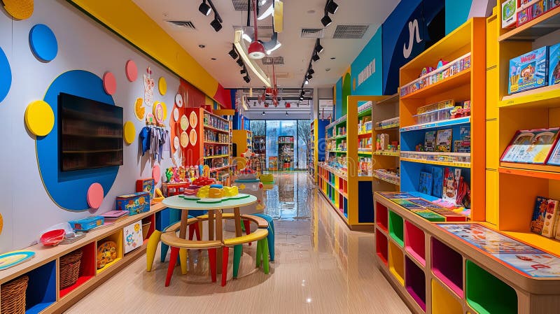 Children S Toy Store with Colorful Displays Stock Photo - Image of play ...