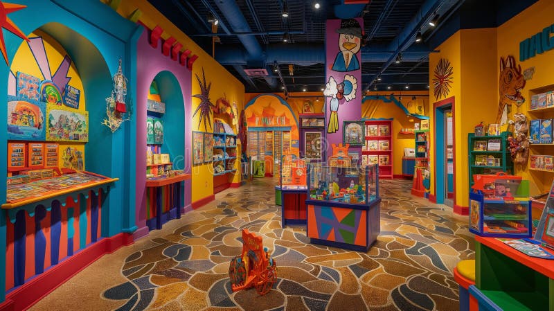 Children S Toy Store with Colorful Displays Stock Photo - Image of ...