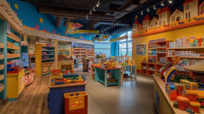 Children S Toy Store with Colorful Displays Stock Photo - Image of gift ...