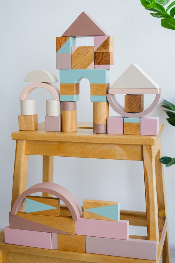 Children`s Toys Made of Natural Material. Zero Waste Stock Photo ...