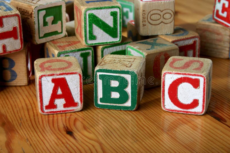 Children s Wooden Blocks stock image. Image of green - 13855331