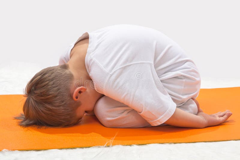 Children s yoga. stock image. Image of fitness, cute - 22970447
