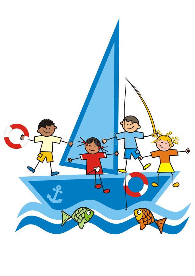 Children Sailboat Stock Illustrations – 3,073 Children Sailboat Stock ...