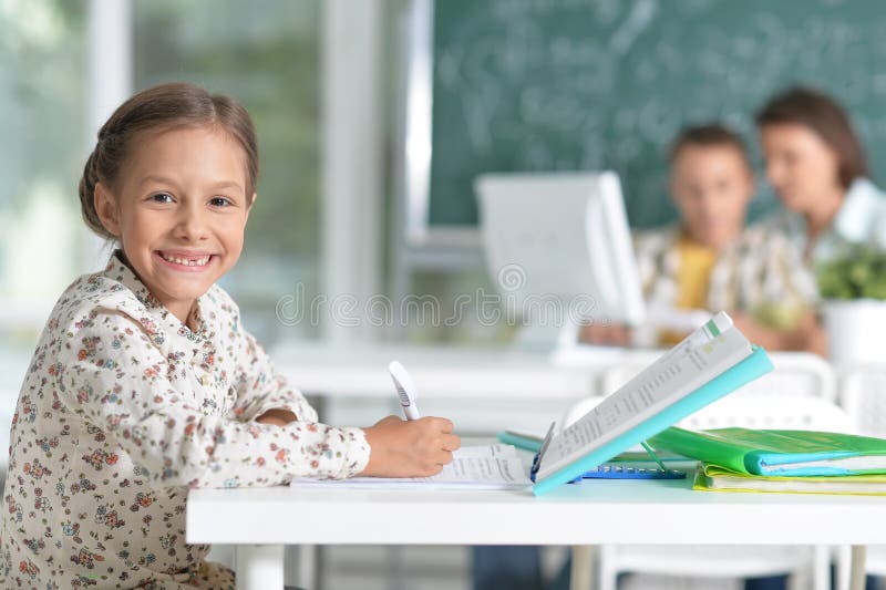 Children at School in the Classroom Stock Photo - Image of class ...