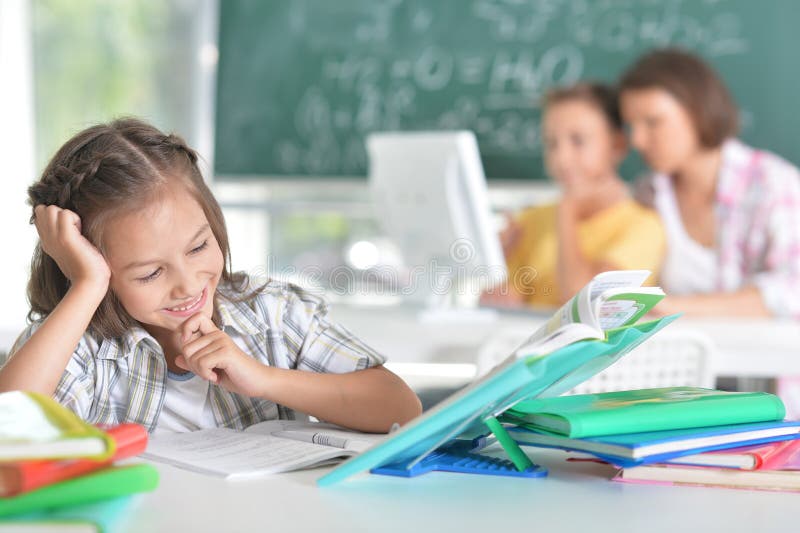 Children at School in the Classroom Stock Image - Image of classroom ...