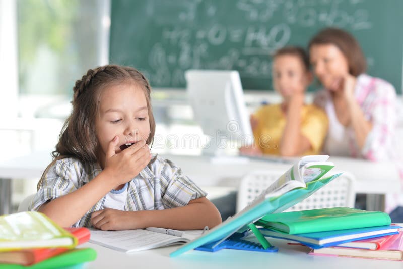 Children at School in the Classroom Stock Photo - Image of happy ...