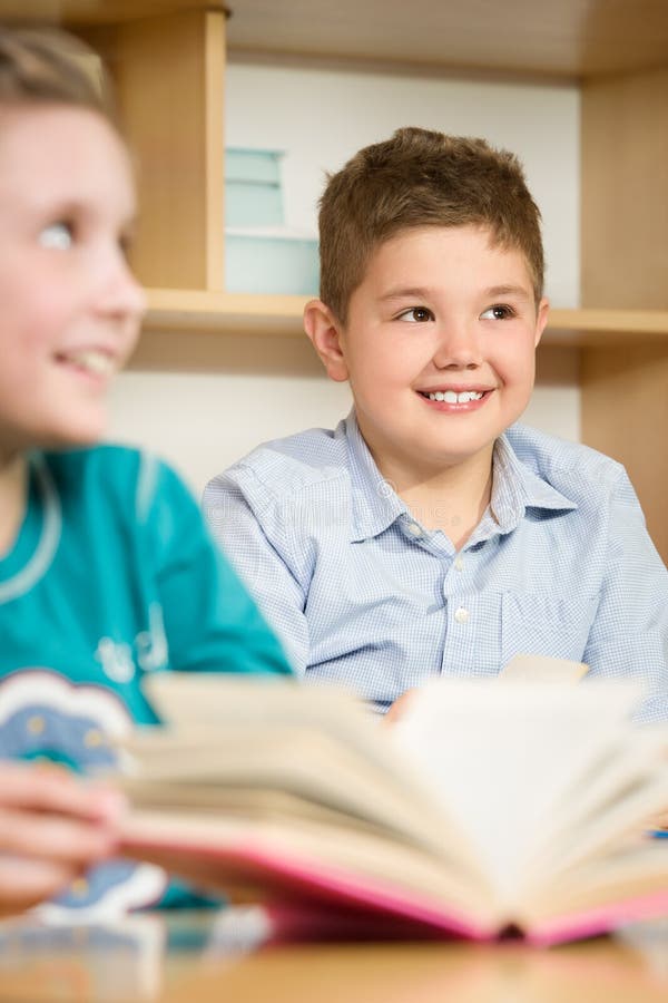 Children at school stock photo. Image of book, class - 51015370