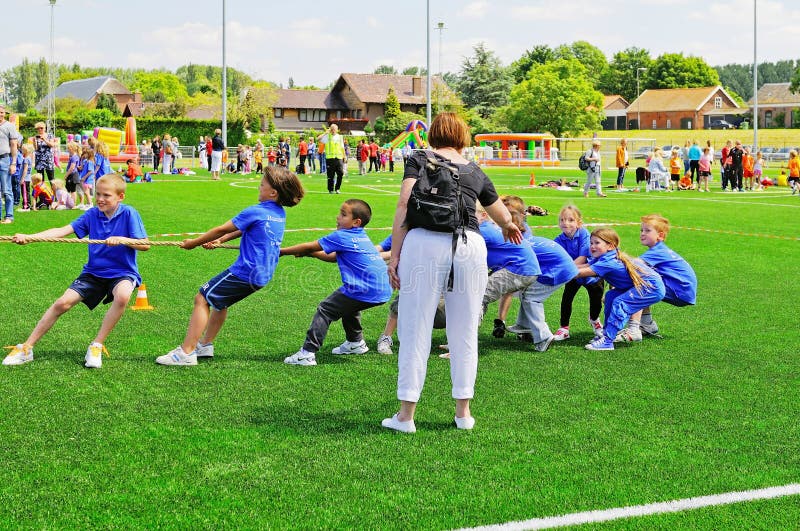 School Children on Sports Day Editorial Stock Photo - Image of girls ...