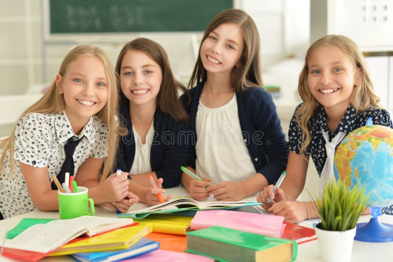 Children at School in Lessons Stock Photo - Image of family, elementary ...