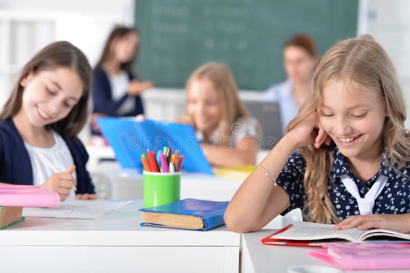 Children at School in Lessons Stock Photo - Image of lifestyle, lessons ...