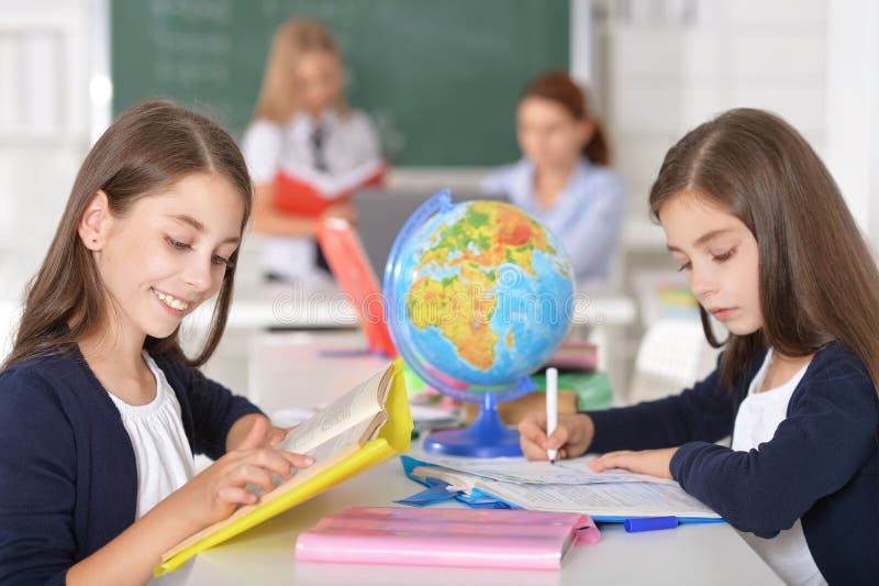 Children at School in Lessons Stock Image - Image of education ...