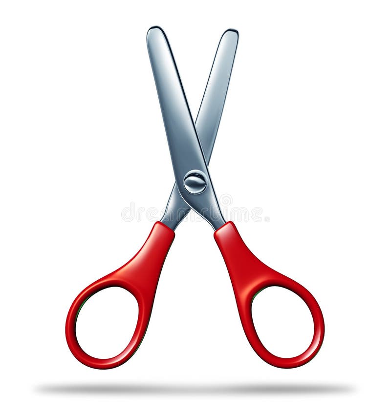 Children school scissors stock image. Image of shadow - 21269933