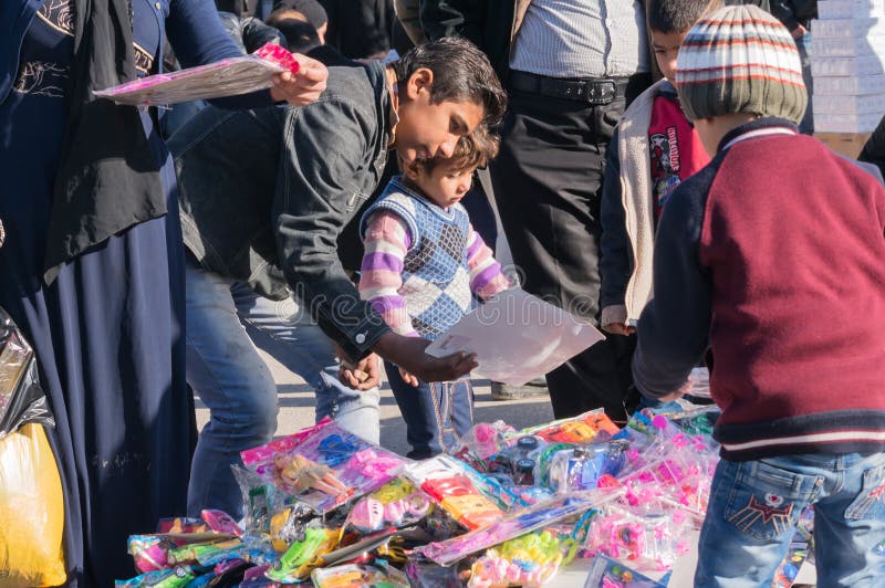 Children Shopping Toy Iraq editorial image. Image of iraq - 85464410