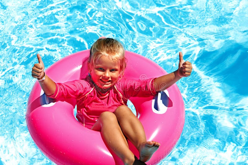 249 Little Girl Sitting Inflatable Ring Stock Photos - Free & Royalty ...