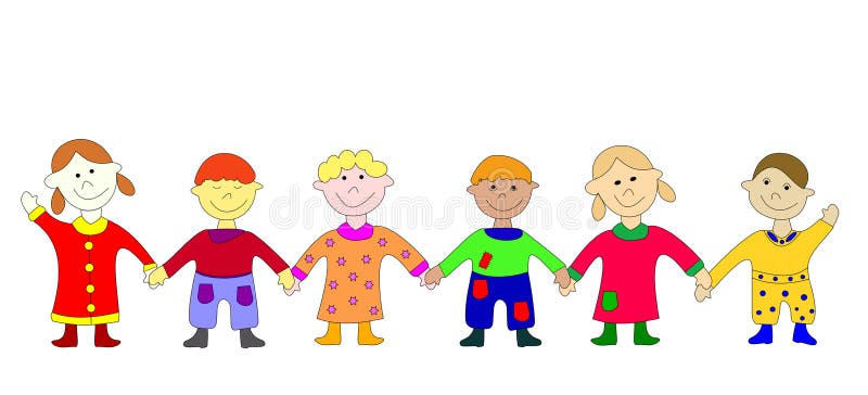 Six Children Stock Illustrations – 2,537 Six Children Stock ...