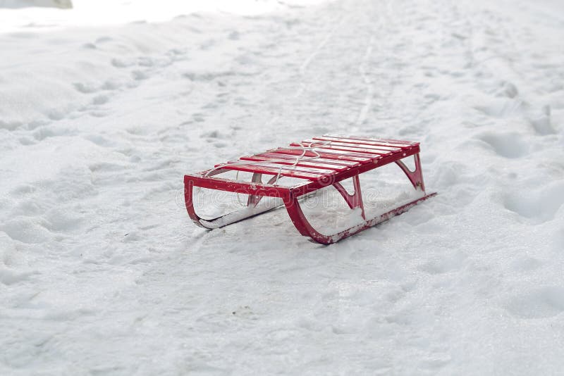 Children sledges stock photo. Image of playful, people - 66850904