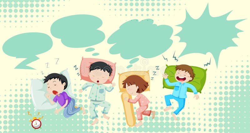Children Napping Clip Art Stock Illustrations – 26 Children Napping ...