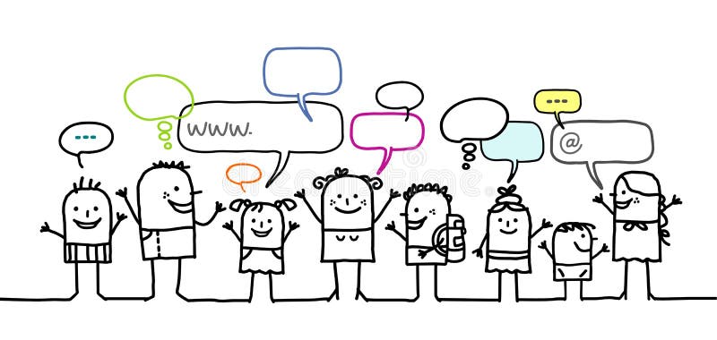 Children & Social Network Stock Vector - Illustration of interact ...