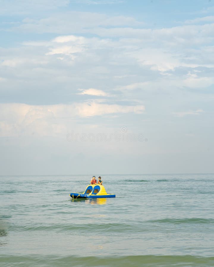 Raft on the water stock image. Image of reflection, lake - 67593169