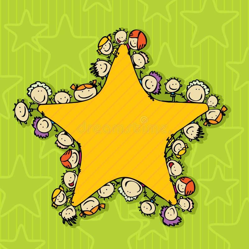 Seamless Happy Stars Background for Kids Stock Illustration ...