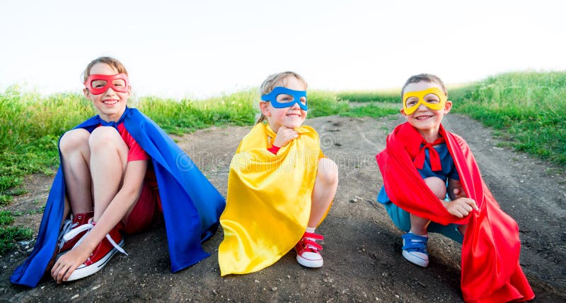 Children super hero stock photo. Image of diversity, mask - 41051320