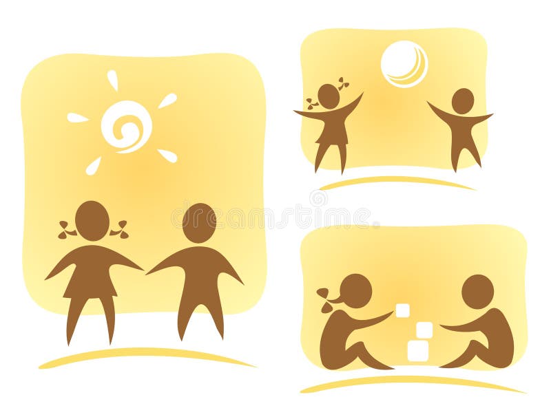 Children symbols stock vector. Illustration of cheerful - 2325475