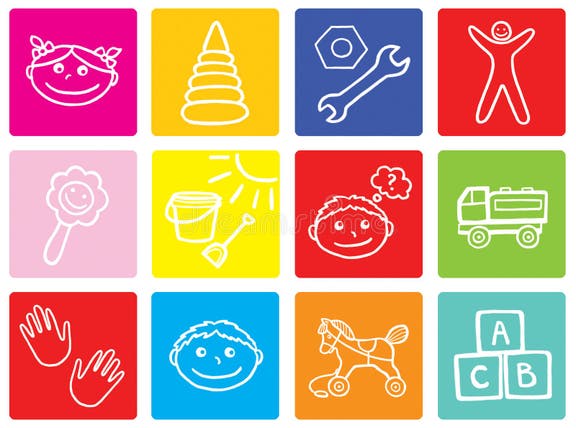 Children Symbols Stock Illustrations – 21,007 Children Symbols Stock ...