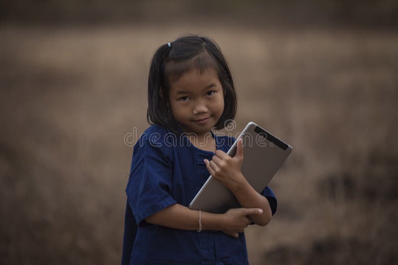 Children with tablet stock photo. Image of happy, cheerful - 88106614