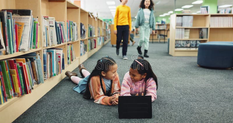 Children, Tablet and Library for Watching, Education and Development ...