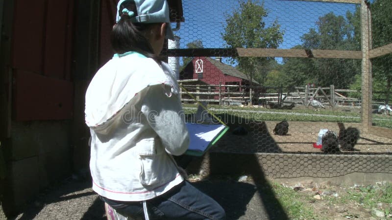 Children Taking Notes and Observing Animals (4 of 8) Stock Video ...