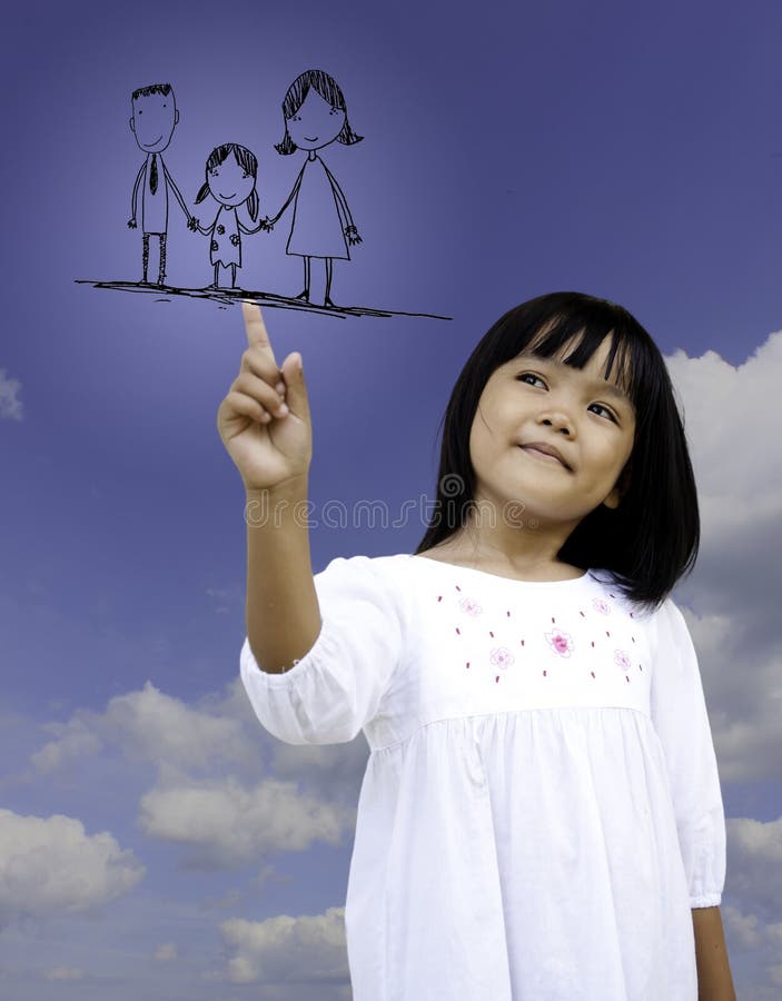 Children touch family stock photo. Image of happy, ideas - 21281334