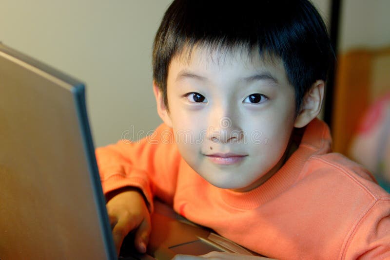 Children use computer stock photo. Image of students, student - 3326120
