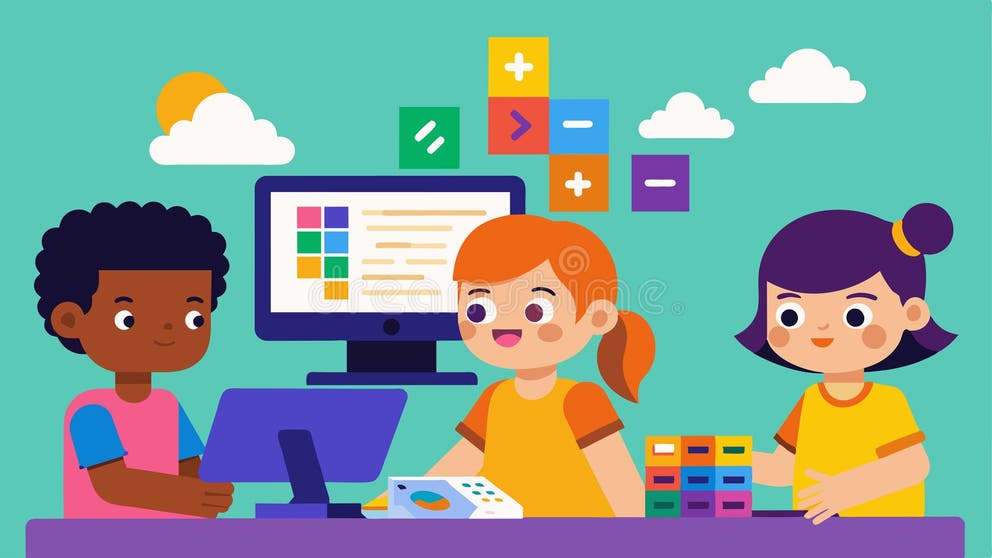 Children Using Blockly Scratch or Other Kidfriendly Coding Software To ...