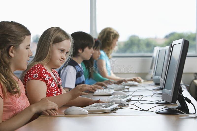 147 Elementary Children Computer Lab Stock Photos - Free & Royalty-Free ...