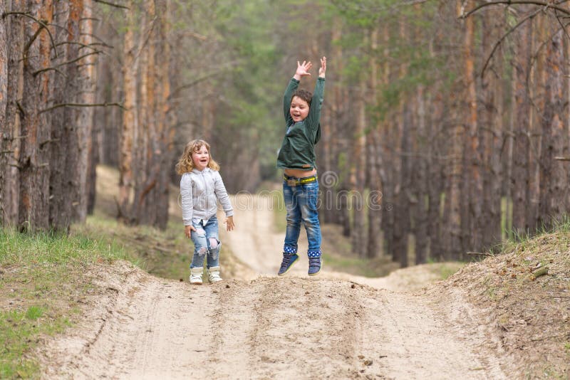 Children walking together stock photo. Image of child - 69898802