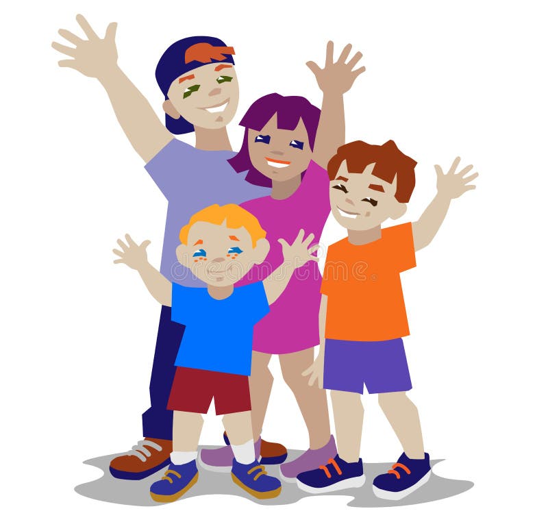 Children with a camera stock vector. Illustration of examination - 25963832