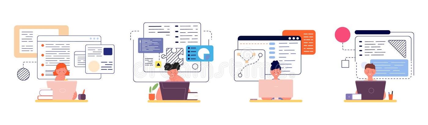 Informatics Lessons Stock Illustrations – 24 Informatics Lessons Stock ...