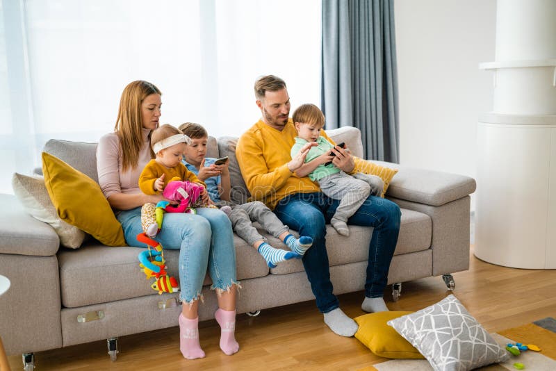 Children Who Use Too Much Technology, Device are Not so Creative Stock ...