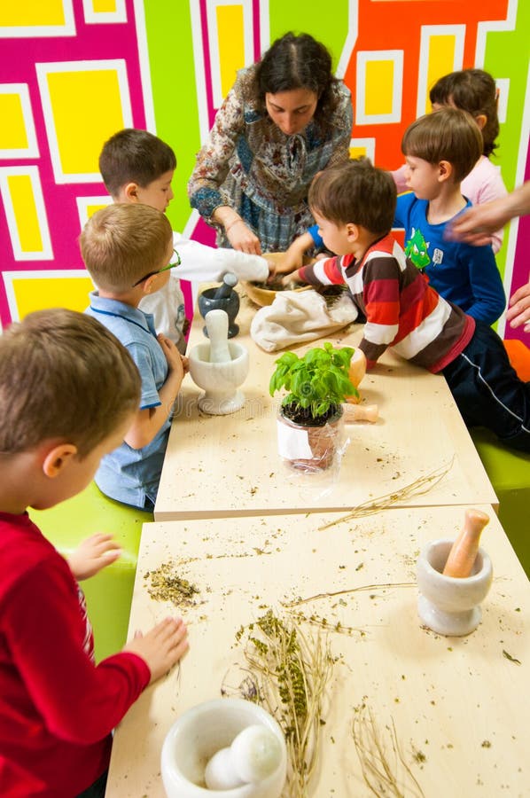Children Learning about Plants at a Workshop Editorial Image - Image of ...