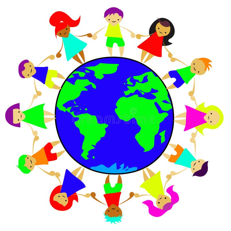 Children World Holding Hands Stock Illustrations – 2,114 Children World ...
