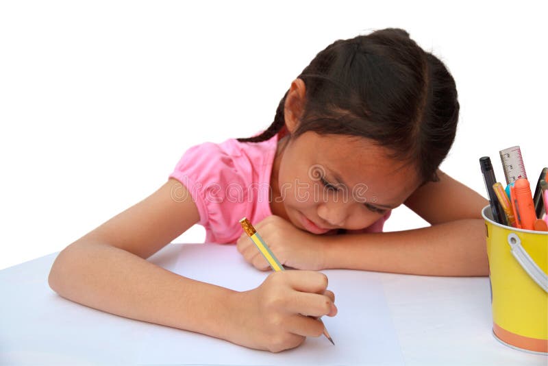Children writing stock photo. Image of young, desk, elementary - 37793746