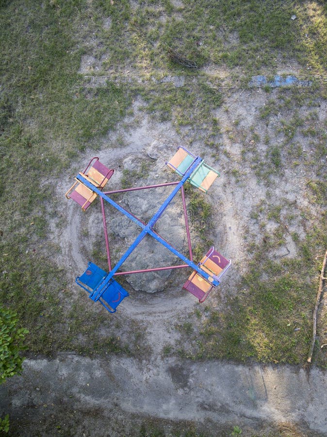 Children Yard, View from Above Stock Photo - Image of children, climb ...