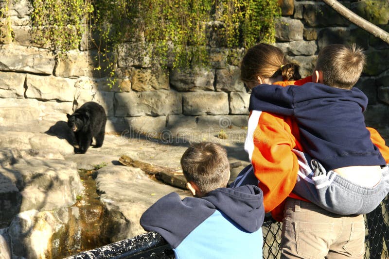 Children at the Zoo editorial stock image. Image of kits - 693929