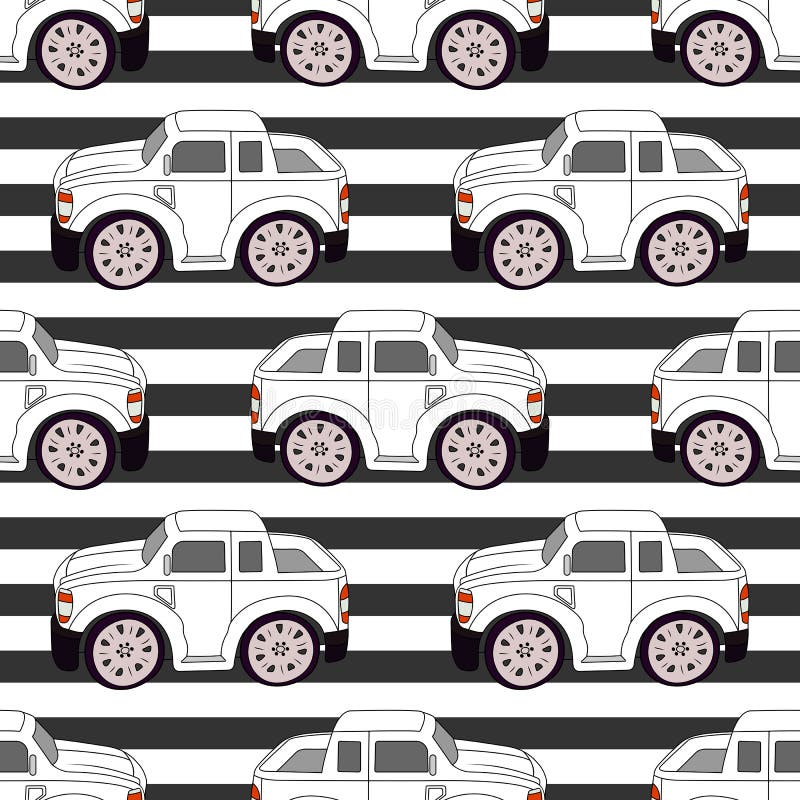 Childrens Cars Seamless Pattern. Vector Stock Illustration Eps10. Stock ...
