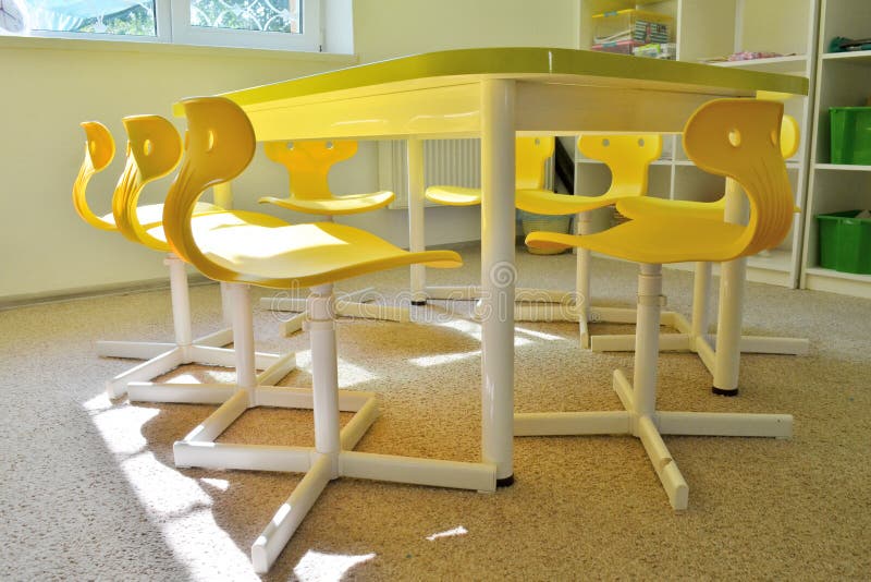 Childrens Chairs and Table for Kindergarten or Elementary School ...
