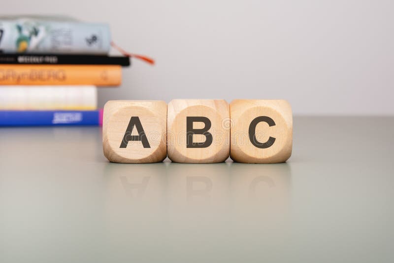 Childrens Learning Blocks Featuring ABC Letters Arranged Neatly on a ...
