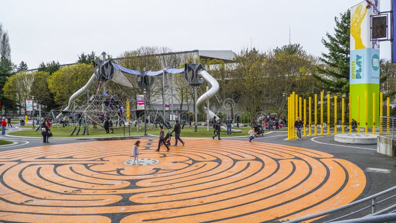 Childrens Playground at Seattle Center - SEATTLE / WASHINGTON - APRIL ...