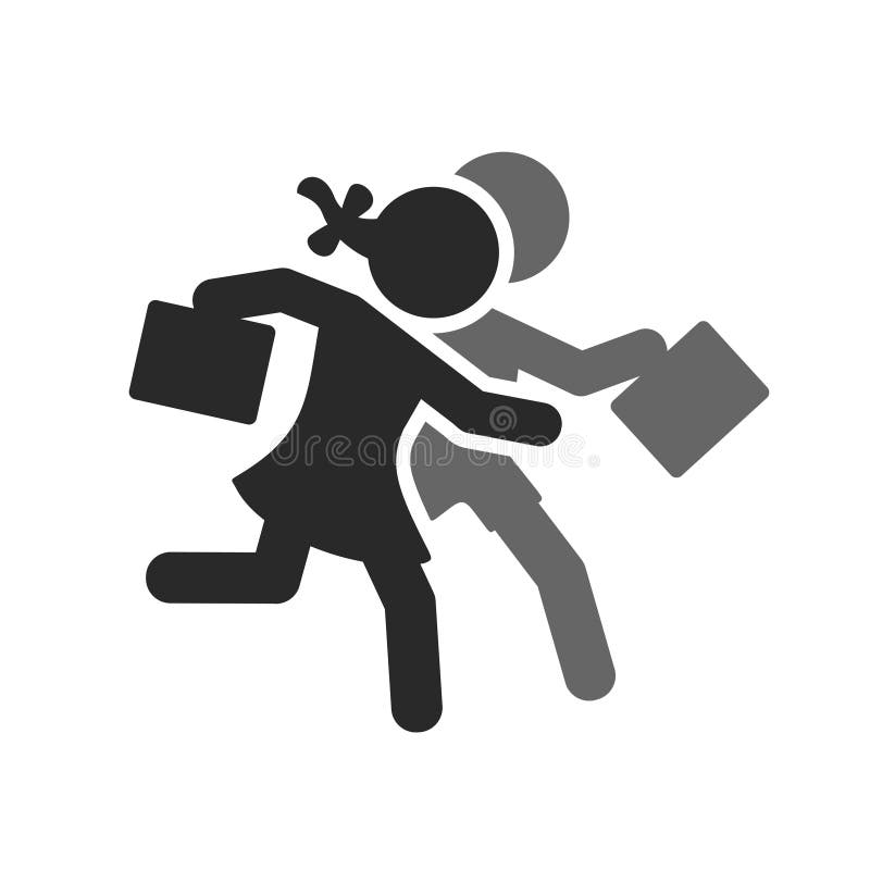 Childrens running sign stock vector. Illustration of cartoon - 245254120